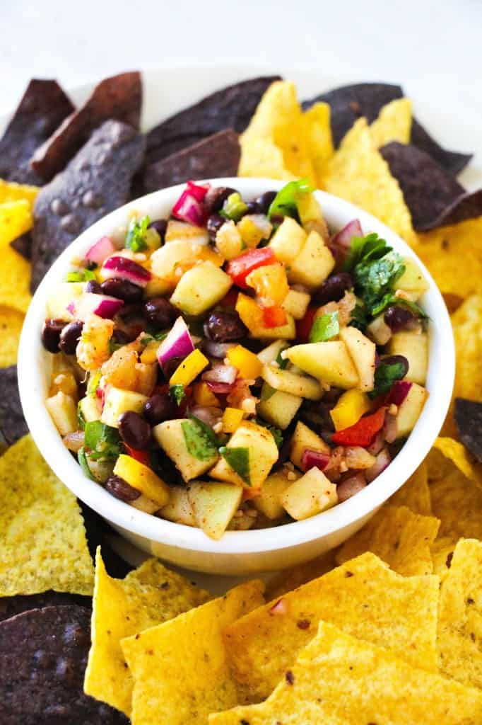 Apple Black Bean Salsa - Layers of Happiness