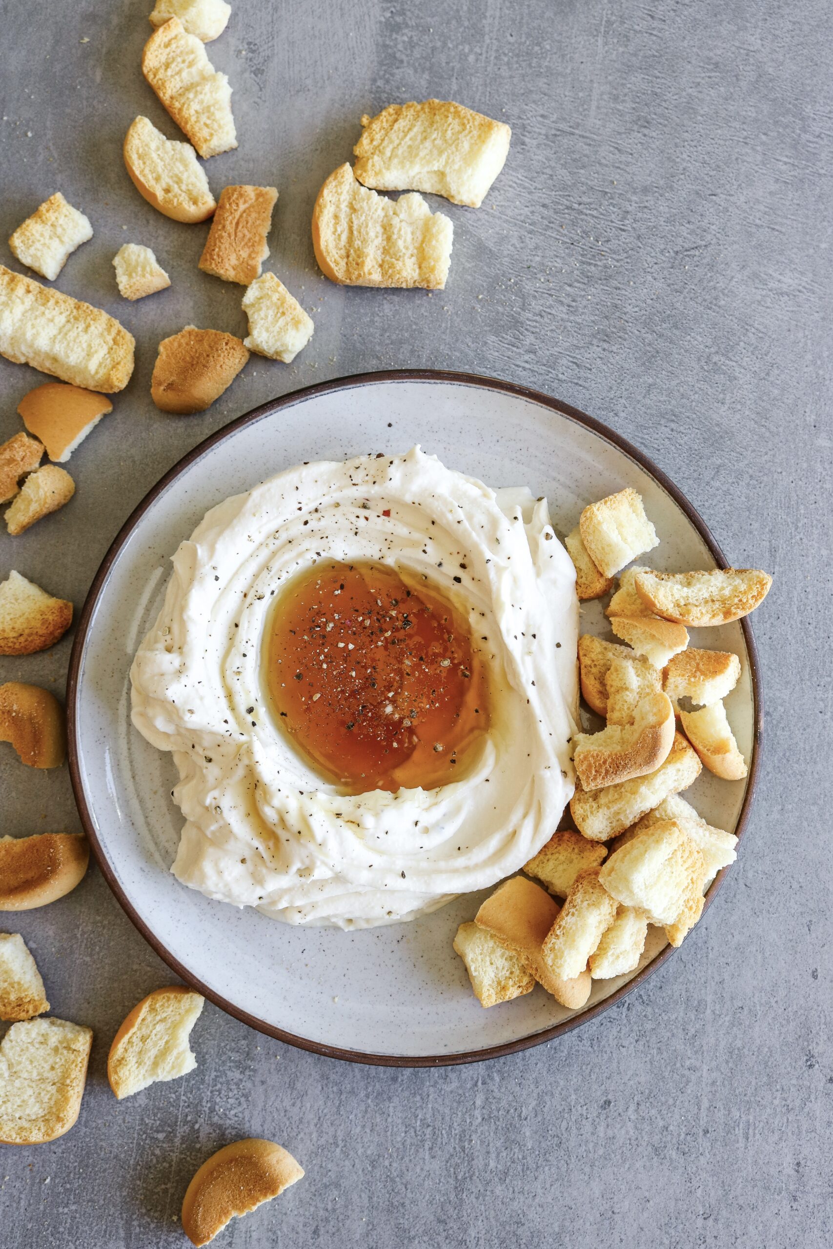 Whipped Ricotta with Honey - Layers of Happiness